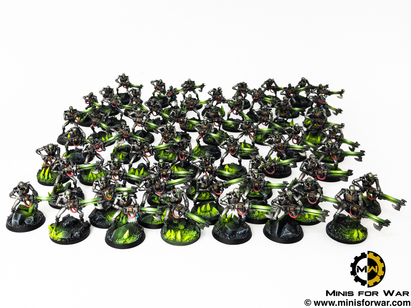 40k - Necron Army - Necron Warriors and Scarabs - Minis For War ...