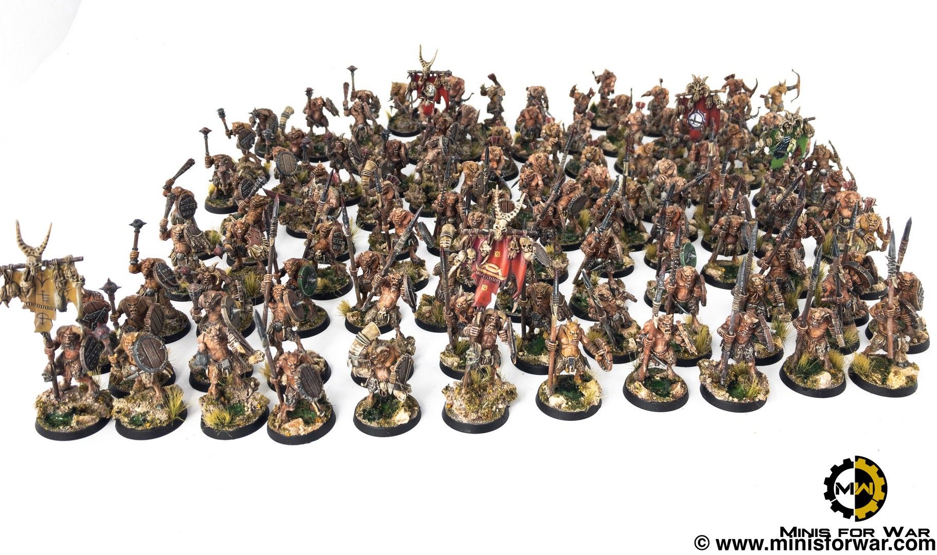 AoS - Beastmen Gor Herd - Minis For War Painting Studio