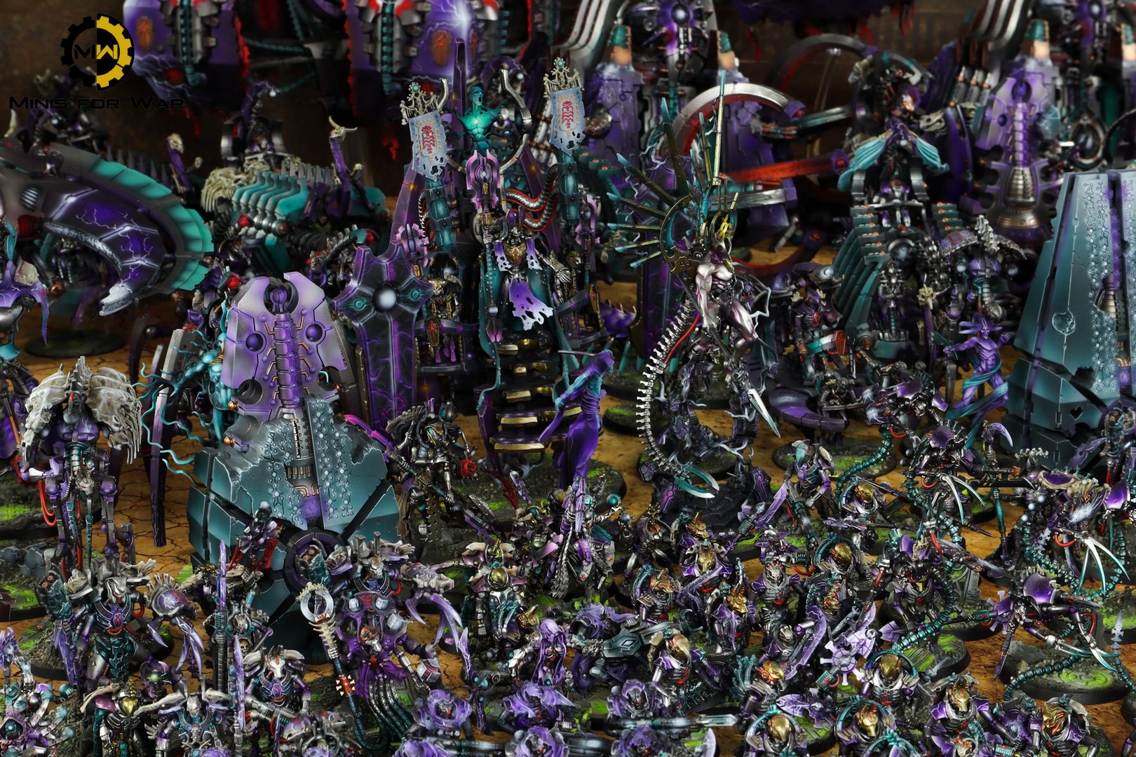 40k - Necron Purple Army - Minis For War Painting Studio