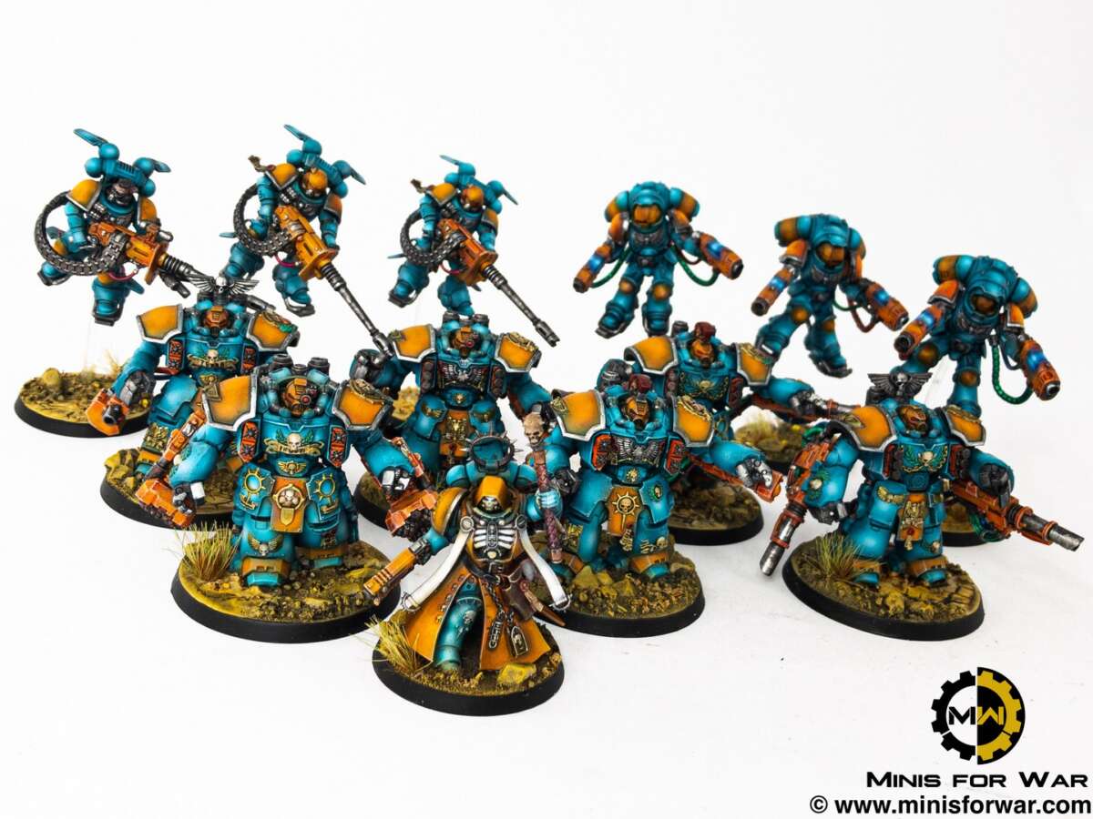 40k - Primaris Marines Team - Minis For War Painting Studio
