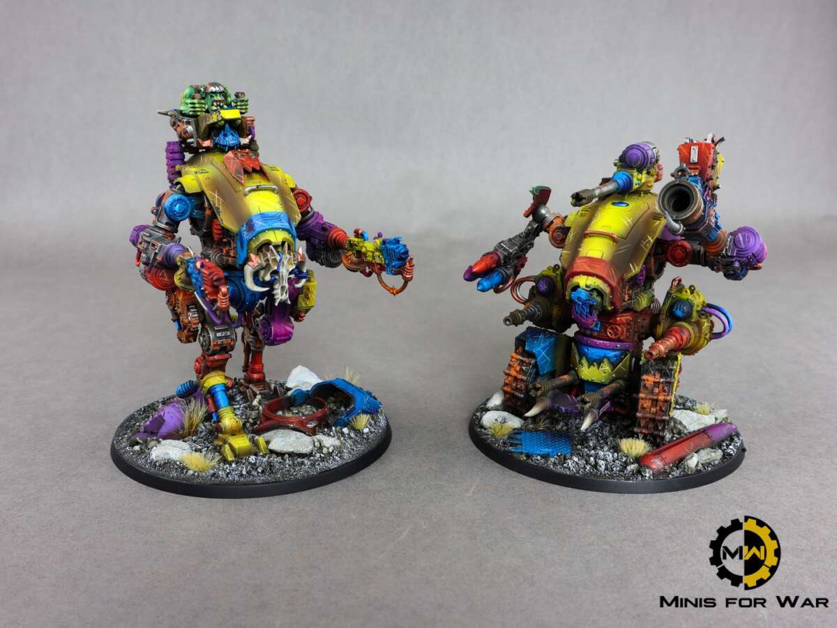 40k - Ork Super-Knights Converted Army - Minis For War Painting Studio