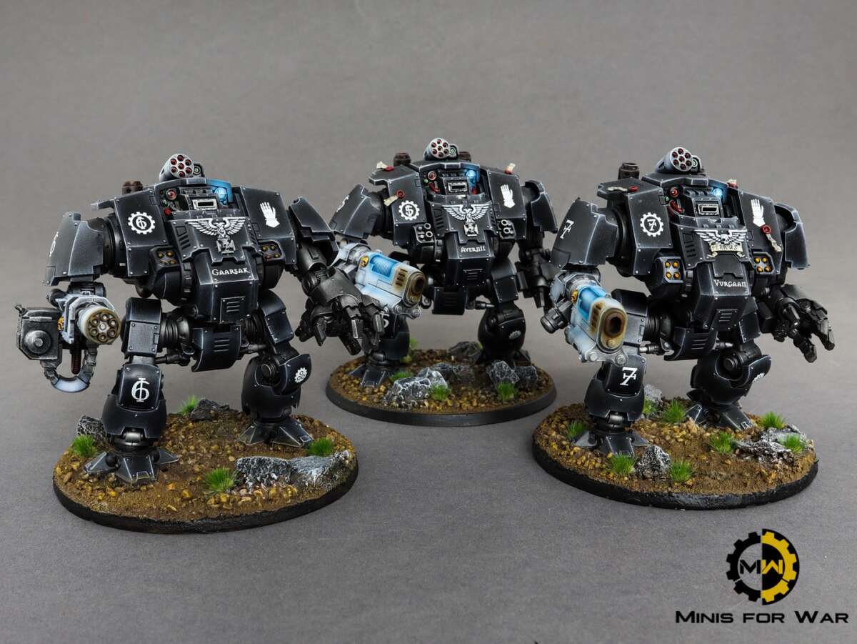 40k - Iron Hands Dreadnoughts - Minis For War Painting Studio