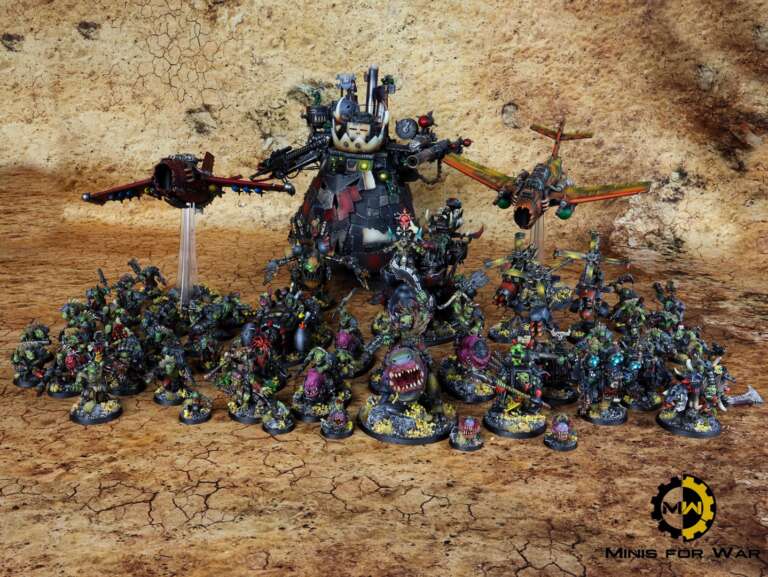 40k - Orks Army & Terrains - Minis For War Painting Studio