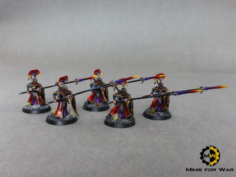 AoS - Lumineth Realm-lords in Red Color Pattern #2 - Minis For War ...