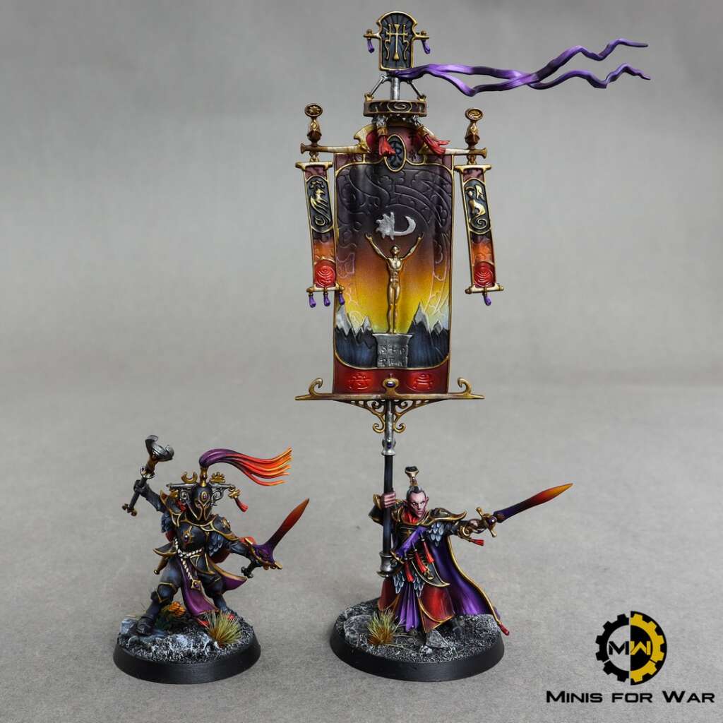 AoS - Lumineth Realm-lords in Red Color Pattern #2 - Minis For War ...
