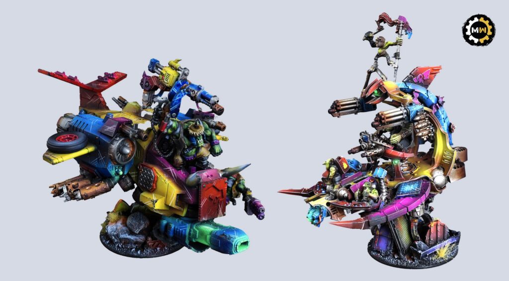 Totally Custom, Kitbashed Ork Jetbikes for Warhammer 40k!