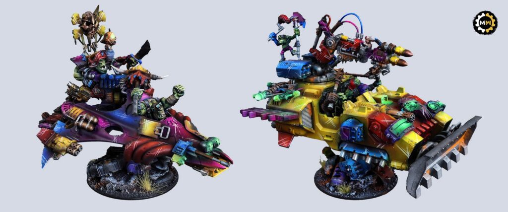 Totally Custom, Kitbashed Ork Jetbikes for Warhammer 40k!