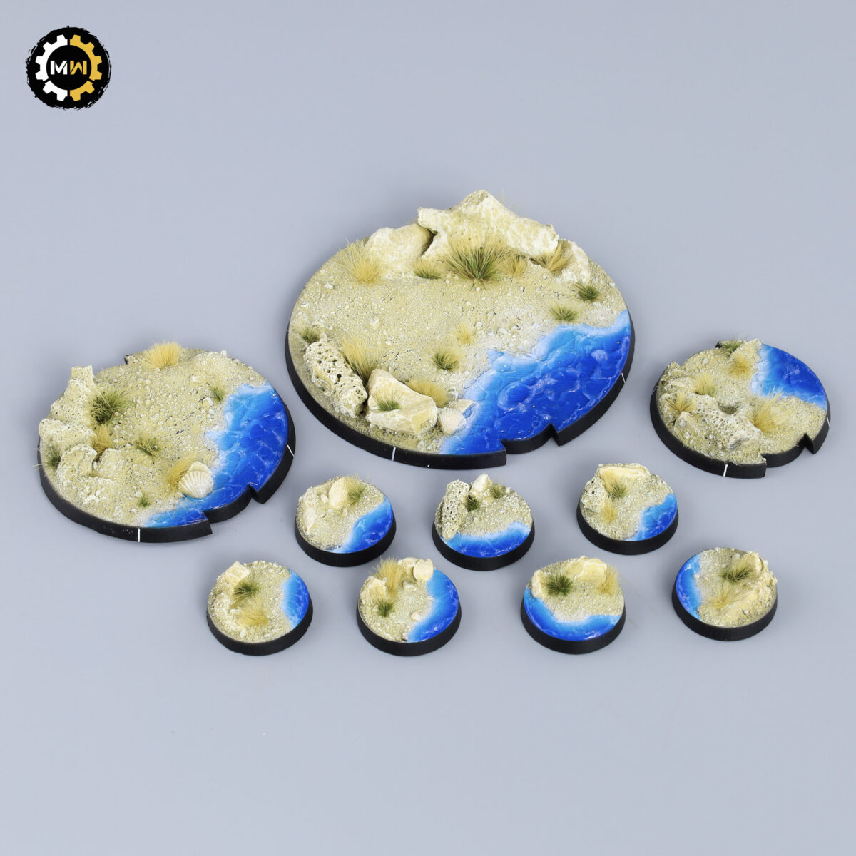 Classic Sea Planet Battle-Ready Painted Bases for Miniatures
